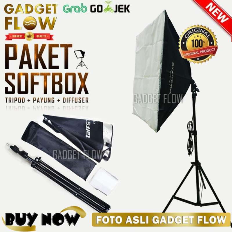 Jual Paket Softbox Payung Diffuser Fotografi Lighting Tripod Non Bohlam ...
