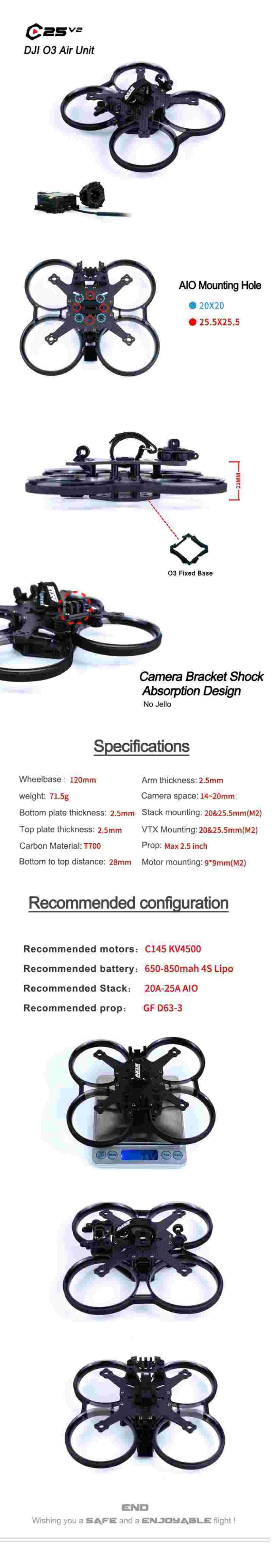 Jual Axisflying Cineon Z25 2.5-inch Cinewhoop Premium Fpv Drone Frame ...