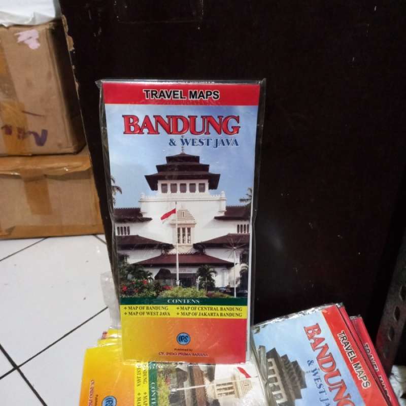 Jual Peta Kota Bandung , Travel Map Kota Bandung Dilengkapi Indeks. Di ...