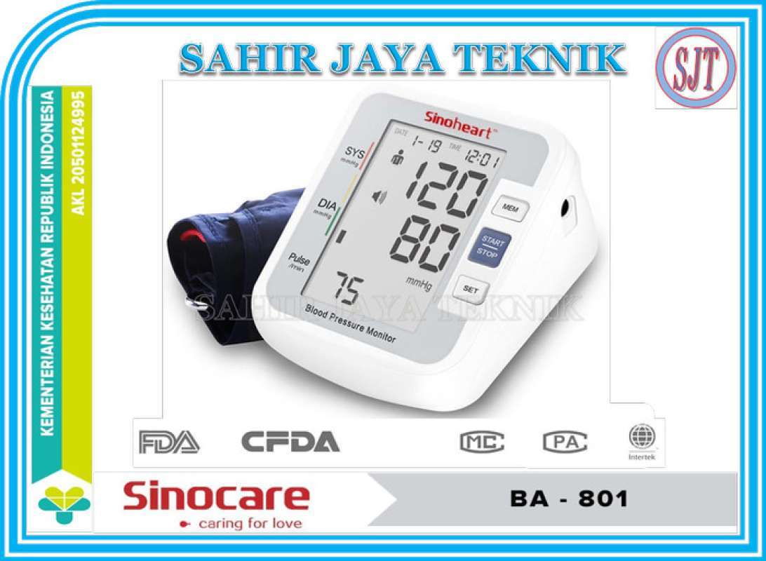 Promo Tensimeter Digital Sinocare Ba 801 Alat Cek Tekanan Darah Digital