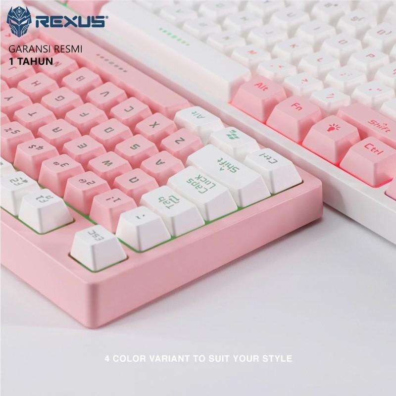 Jual Rexus K9e Battlefire Full Gaming Size Keyboard - Black-white Di ...