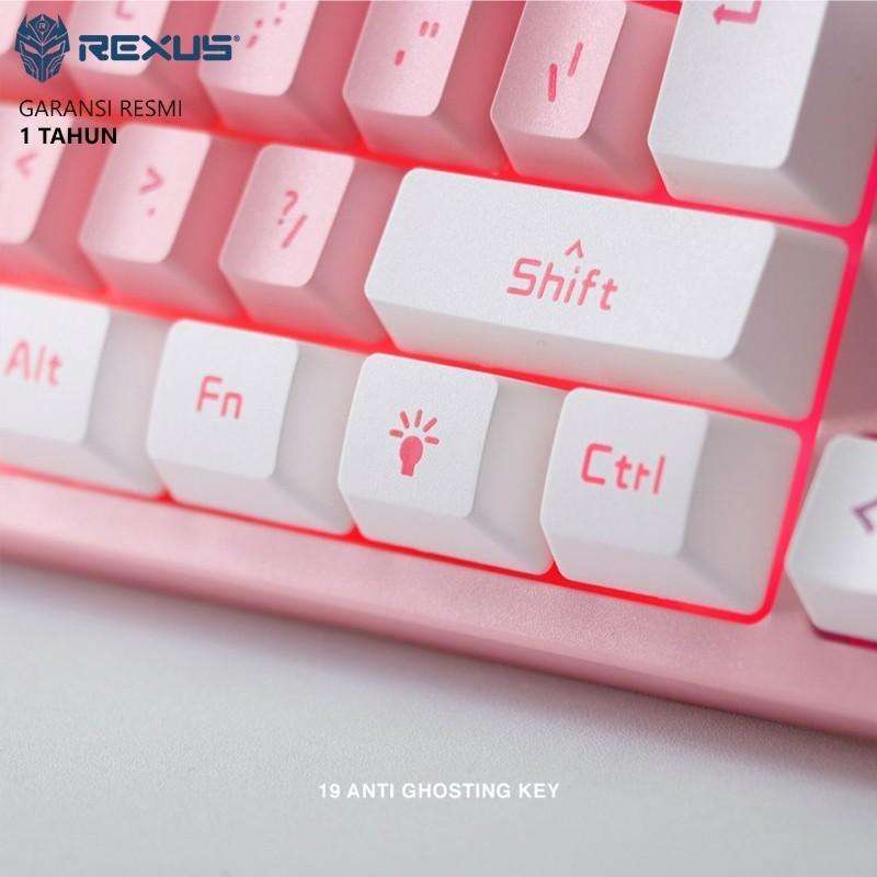 Jual Rexus K9e Battlefire Full Gaming Size Keyboard - Black-white Di ...