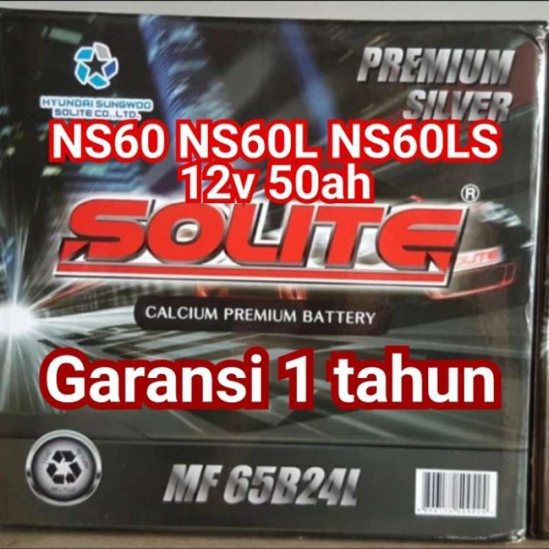 Promo Aki Ns60 Ns60l Mf 65b24r 12v 50ah Solite Gs Incoe Ns Supreme ...