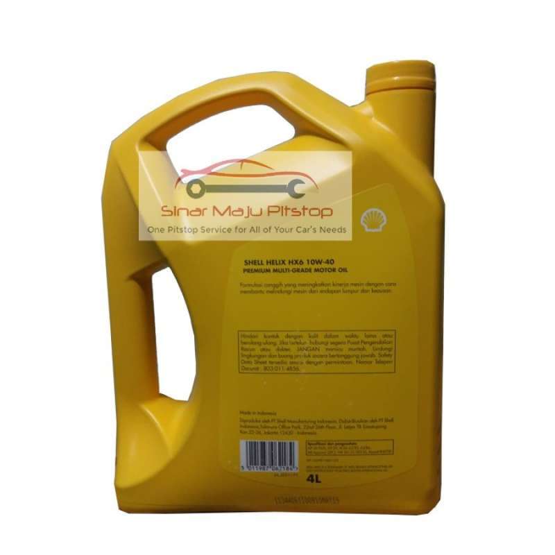 Promo Shell Helix Hx6 10w-40 Api Sn Plus Oli Mobil Bensin 4 Liter ...