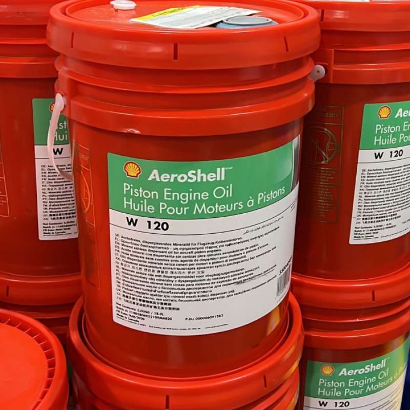 Promo Aeroshell W120 Piston Engine Oil (18.9l) Diskon 23% Di Seller ...