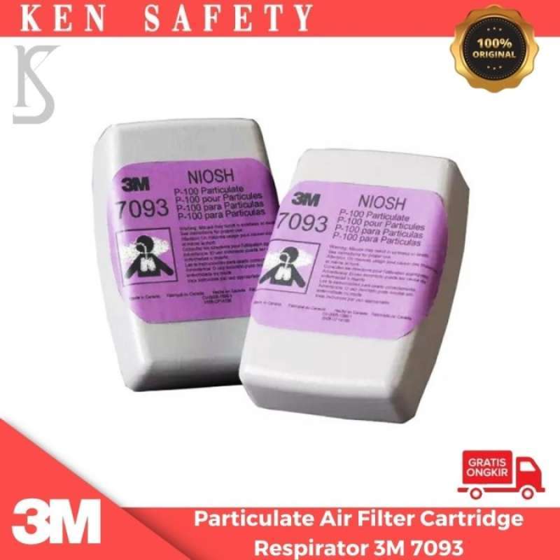 Promo 3m 7093 Cartridge Particulate Air Filter Respirator Niosh P100 ...