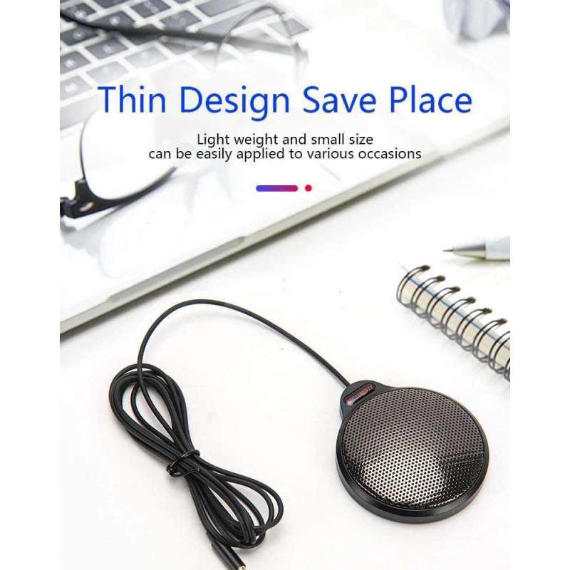 Jual Recordio 360 Degree Microphone Table Conference Zoom Meeting ...