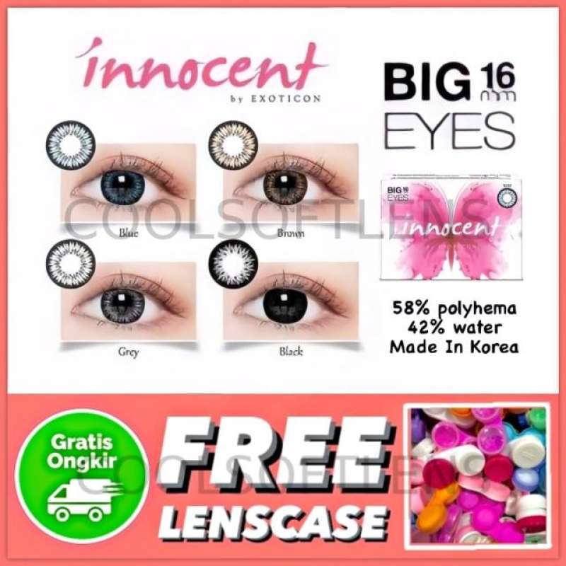 Jual Softlens X2 Innocent Normal / Soflen Innocent Exoticon Big Eyes ...