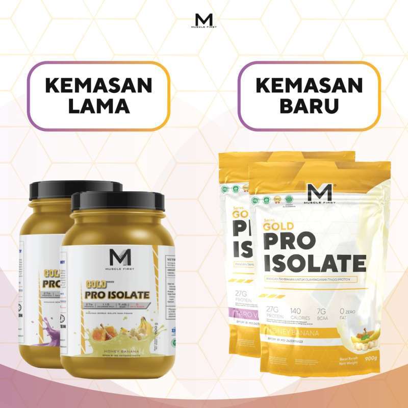 Jual M1 Pro Gold Isolate 2 Lb - 900g Whey Protein Isolate Muscle First ...