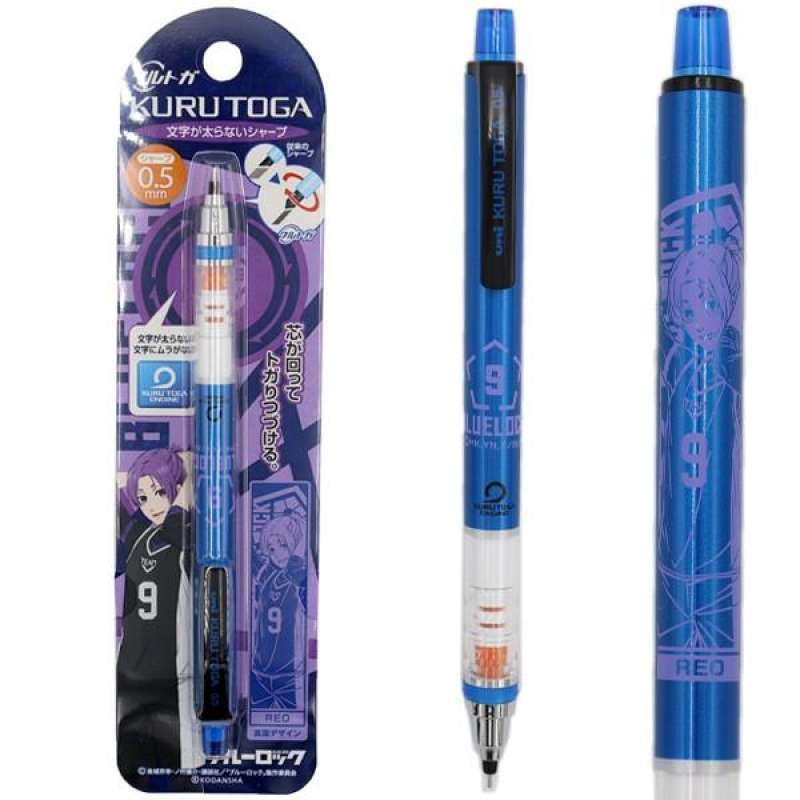 Jual Uni Kuru Toga Blue Lock Rin Sae Itoshi 0.5mm Pensil Limited ...