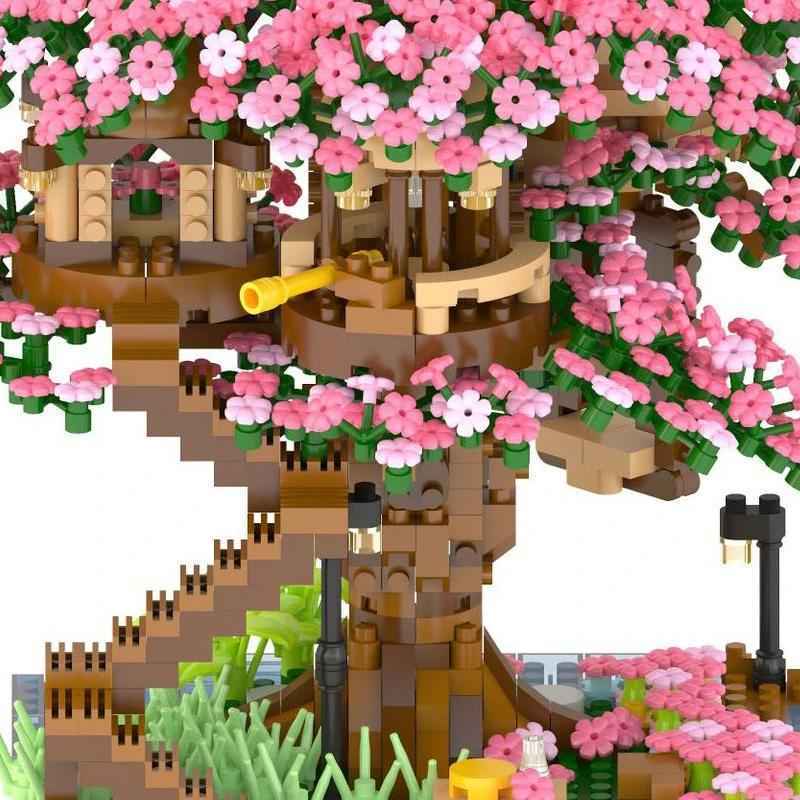 Jual Likaka Mainan Balok Susun Rumah Pohon Bunga Sakura Lego 2008 ...