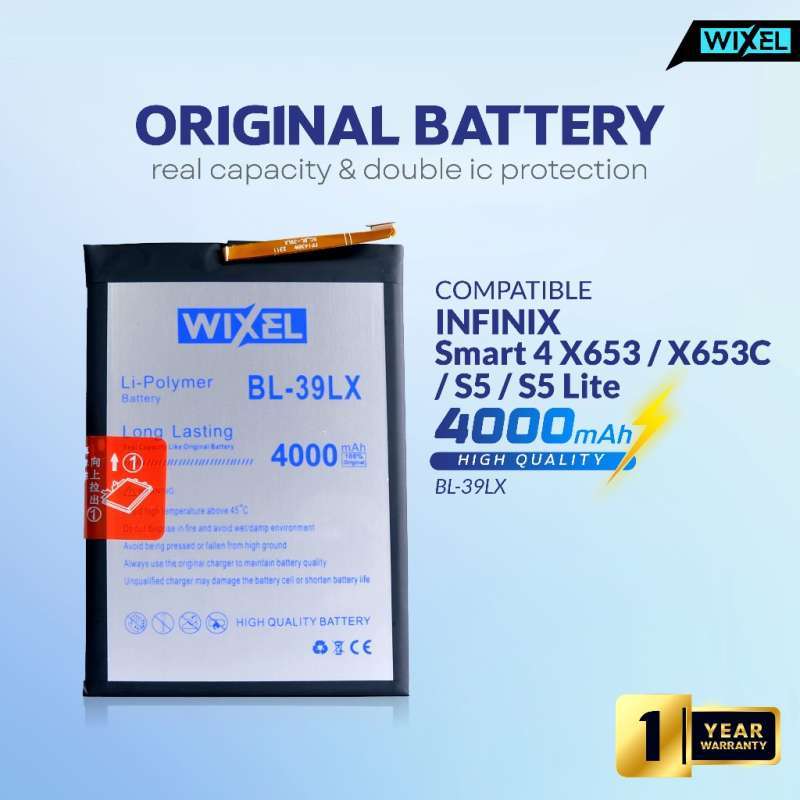 Promo Wixel Baterai Infinix Smart 4 X653 X653c S5 X652 X652a S5 Lite ...