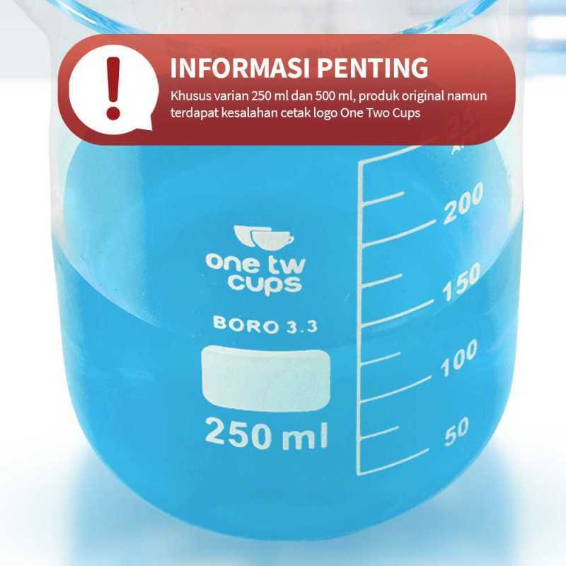Promo One Two Cups Gelas Ukur Lab Kimia Borosilicate Glass - Gg-17 ...