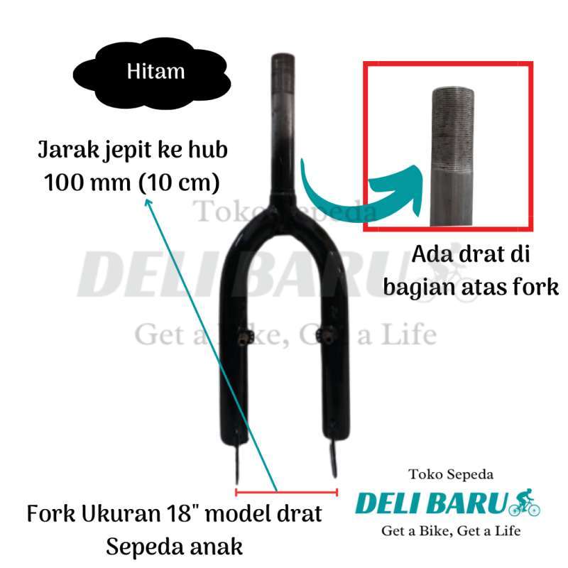 Jual Deli Baru Fork Model Drat Pivot Garpu Standar 18 Warna Merah Biru ...