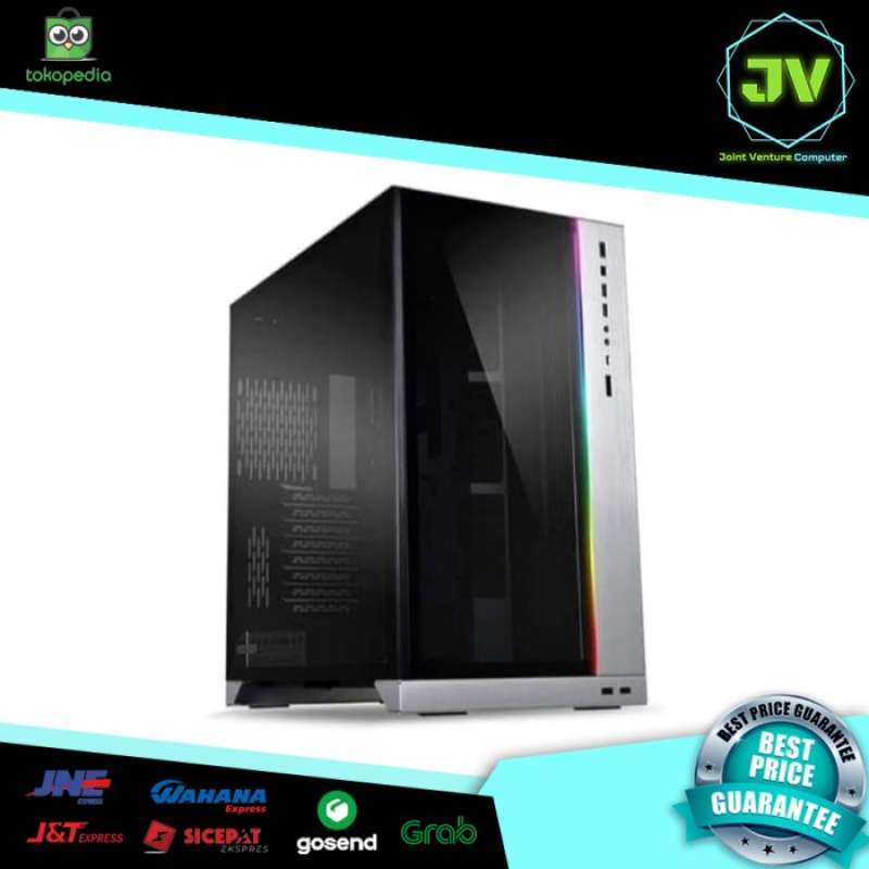 Promo Casing Pc Lian Li Pc-011 Dynamic Xl (rog) Silver - Tempered Glass ...