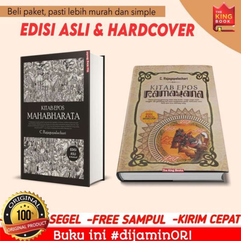 Jual Paket 2 Buku Edisi Asli Kitab Epos Mahabharata Kitab Epos Ramayana - Mahabharata Di Seller ...