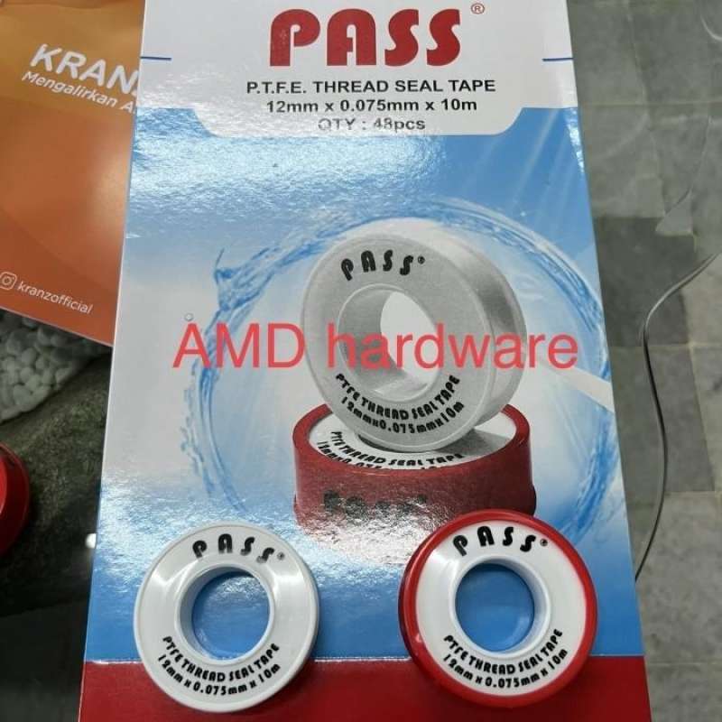 Jual Seal Tape Thread Sealtape Waterproof 1/2 12mm X 10m (ats,onda ...