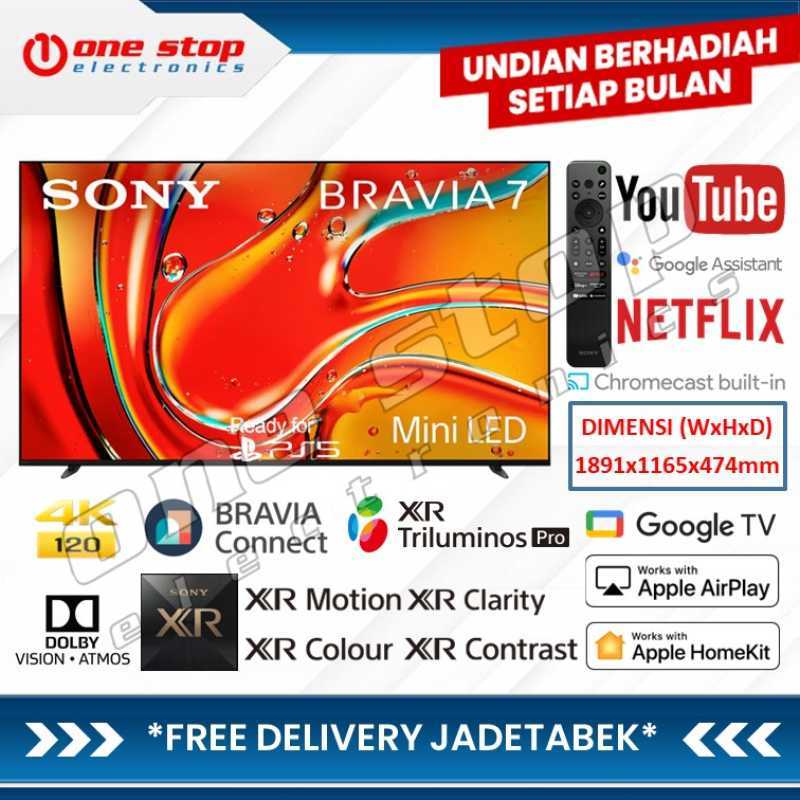 Jual [garansi Resmi] Sony Bravia 7 Xr K-85xr70 / Xr70 4k Uhd Mini Led ...