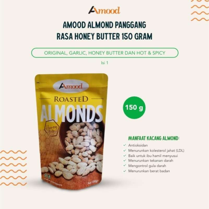 Jual Amood Roasted Almond Honey Butter - Kacang Badam Panggang ...