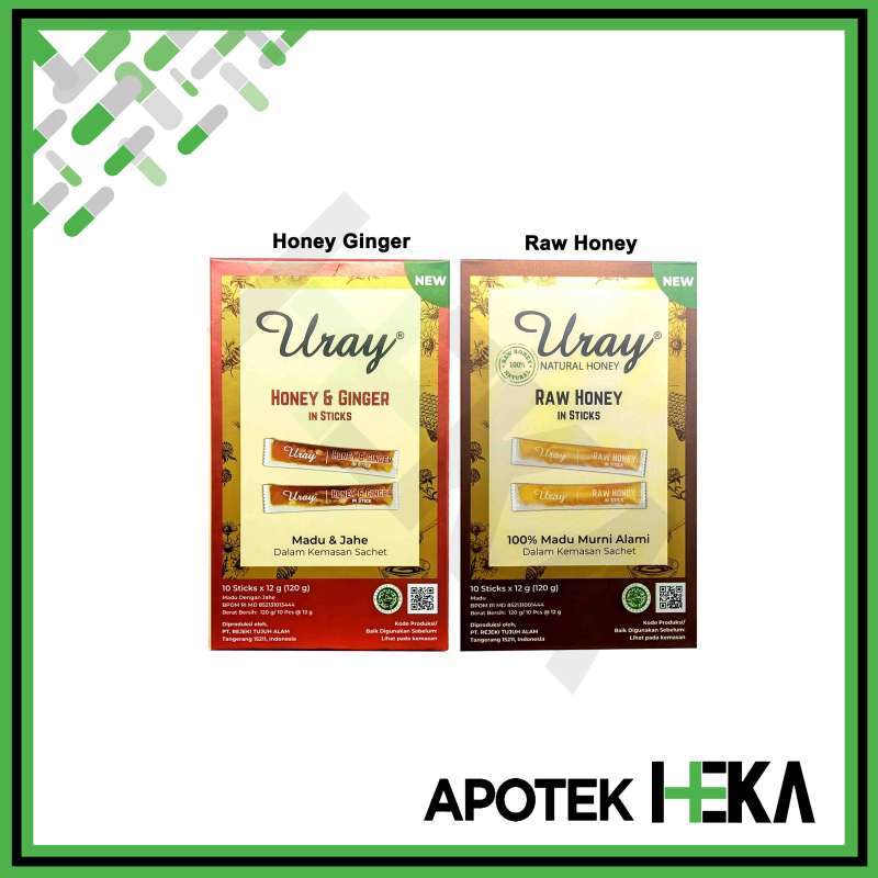 Jual Madu Uray Stick Box Isi 10 Sachet - Madu Murni - Raw Honey Di Seller Apotek Heka Depok ...