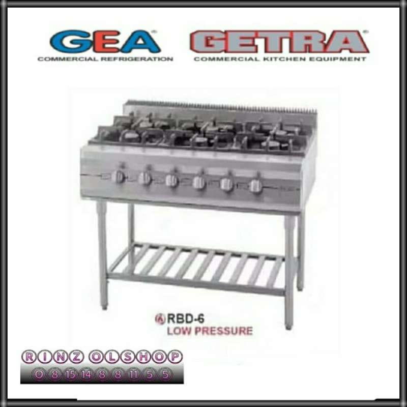 Promo Gas Open Burner With Stand Getra Rbd-6 Kompor Standing Diskon 23% ...