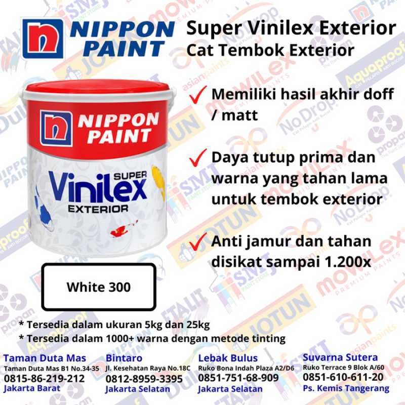 Promo Cat Tembok Exterior Vinilex Tinting 25 Kg Diskon 23% Di Seller ...