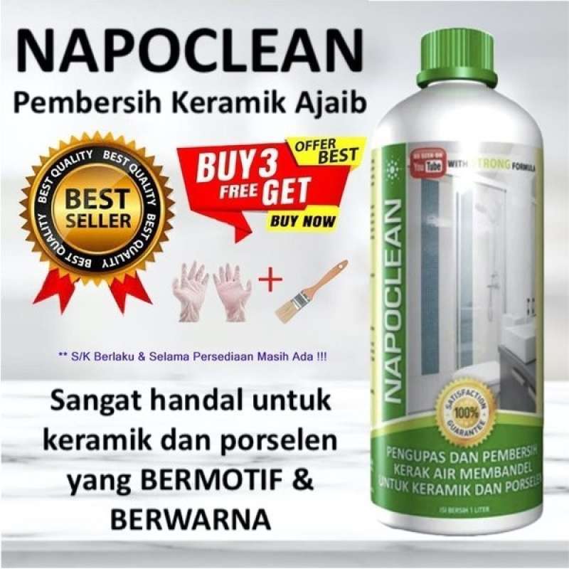 Jual Napoclean 1 Liter - Pembersih Kerak & Noda Di Keramik Di Seller ...