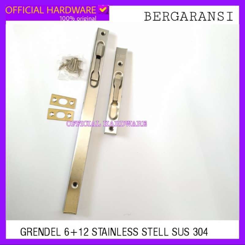 Promo Grendel Pintu Kayu 6+12 Stainless Stell Sus 304 Slot Pintu ...