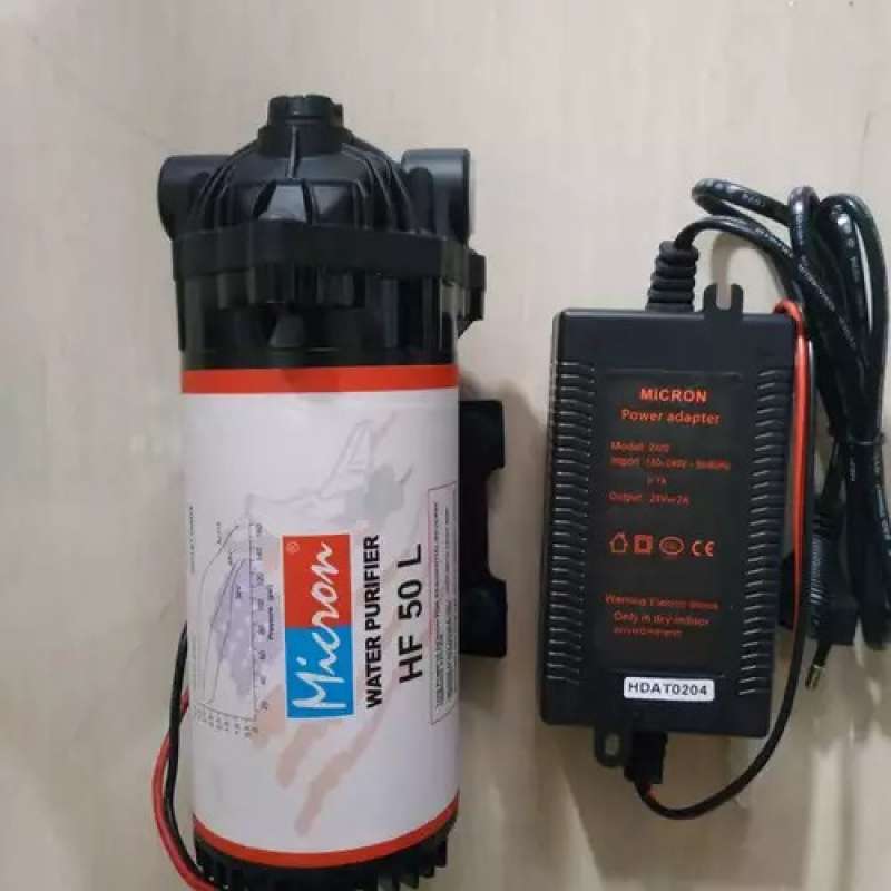 Promo Pompa Booster Ro 500 Gpd Pompa Micron Hf 50l Lengkap Adaptor 3 ...