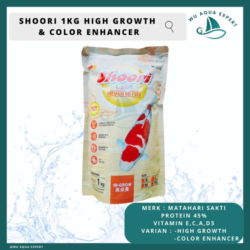 Jual Shoori High Growth Spirulina Color Pakan Pellet Ikan Hias Koi Ms ...