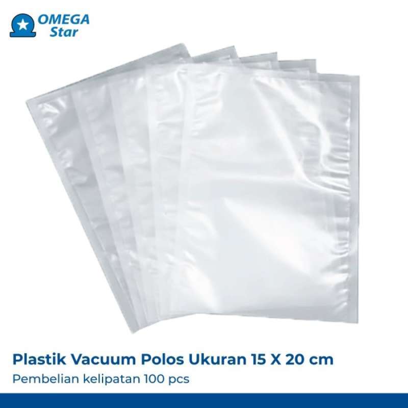 Promo Plastic Vacuum / Plastik Vakum Polos Ukuran 15 X 20 Cm (100 Pcs ...