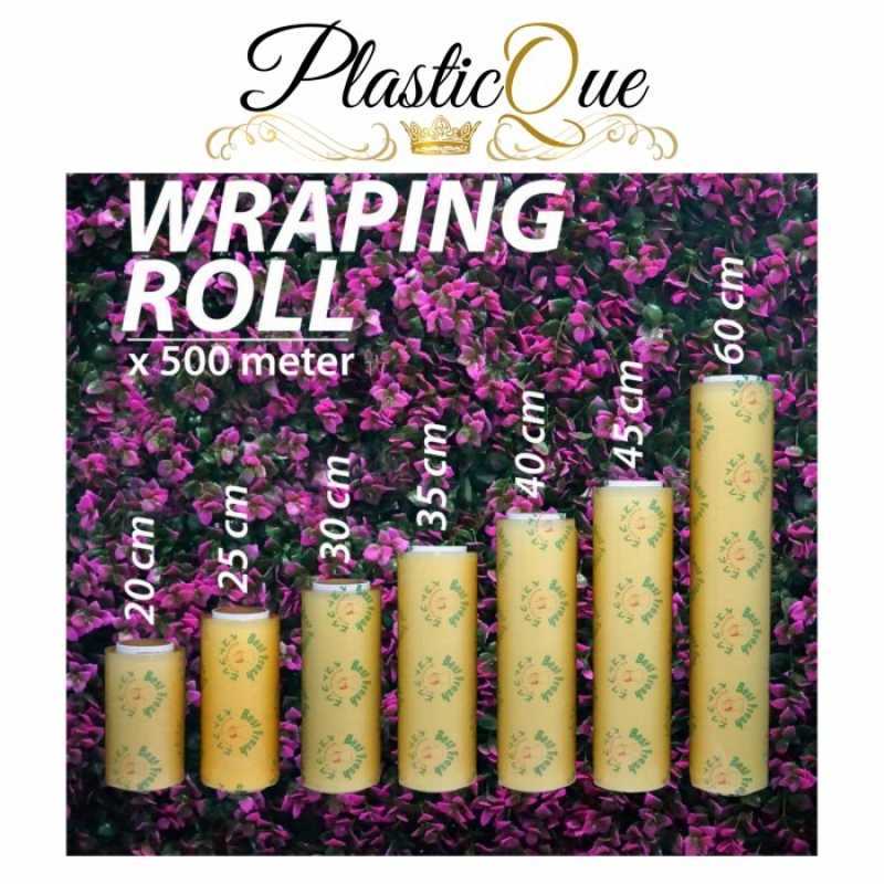 Promo Plastic Wrapping Roll 30cm X 500m 30 Cm X 500 Meter Wrap Film ...