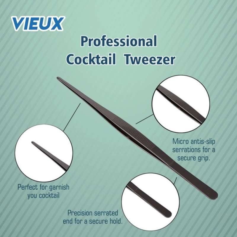 Jual Capitan Pinset Cocktail Buah Tweezers 30cm Premium Stainless 304 ...