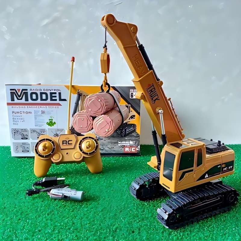 Promo Promo- Mainanrc Truk Crane Konstruksi Remote Control Alat Berat ...