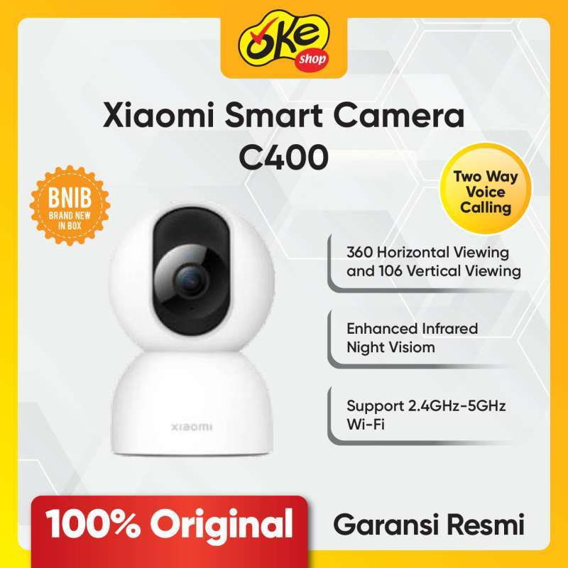 Jual Xiaomi Smart Camera C400 | 4mp | Rotasi 360° | Deteksi Ai | Cctv Di Seller Okeshop O2o ...