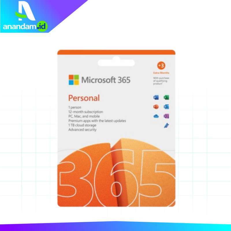 Jual Microsoft Office 365 Personal (1 Person) 12 Month Subscription Di ...