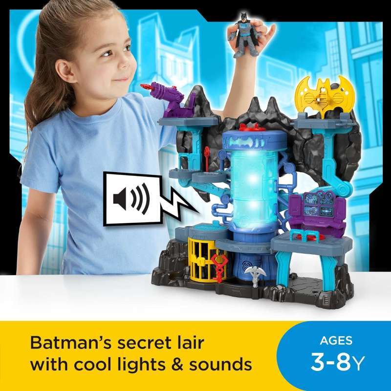 Jual Imaginext Dc Super Friends Bat-tech Bat Cave Showdown Fisher Price ...