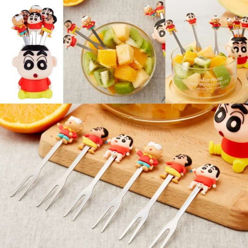 Jual Garpu Set Tusukan Buah Kue Cake Karakter Disney Sanrio Marvel ...