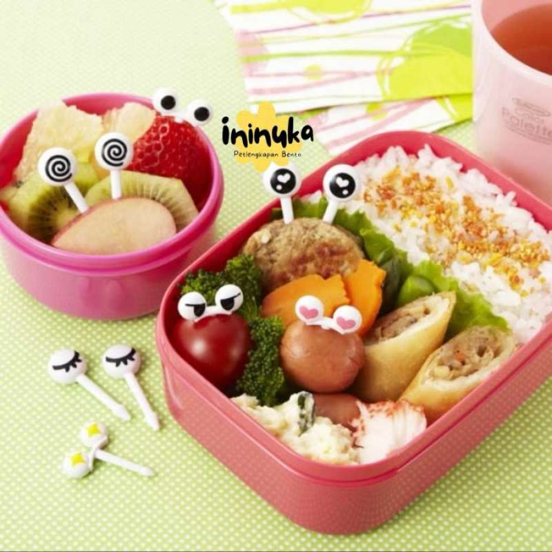 Jual [torune] Bento Food Pick Eyes Tusukan Bento Mata Hiasan Bento Di ...