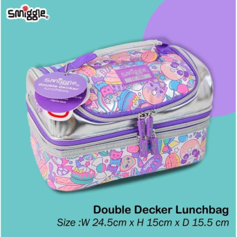 Jual Smiggle Double Dekker/smiggle Lunch Bag/tas Makan Smiggle/smigle ...
