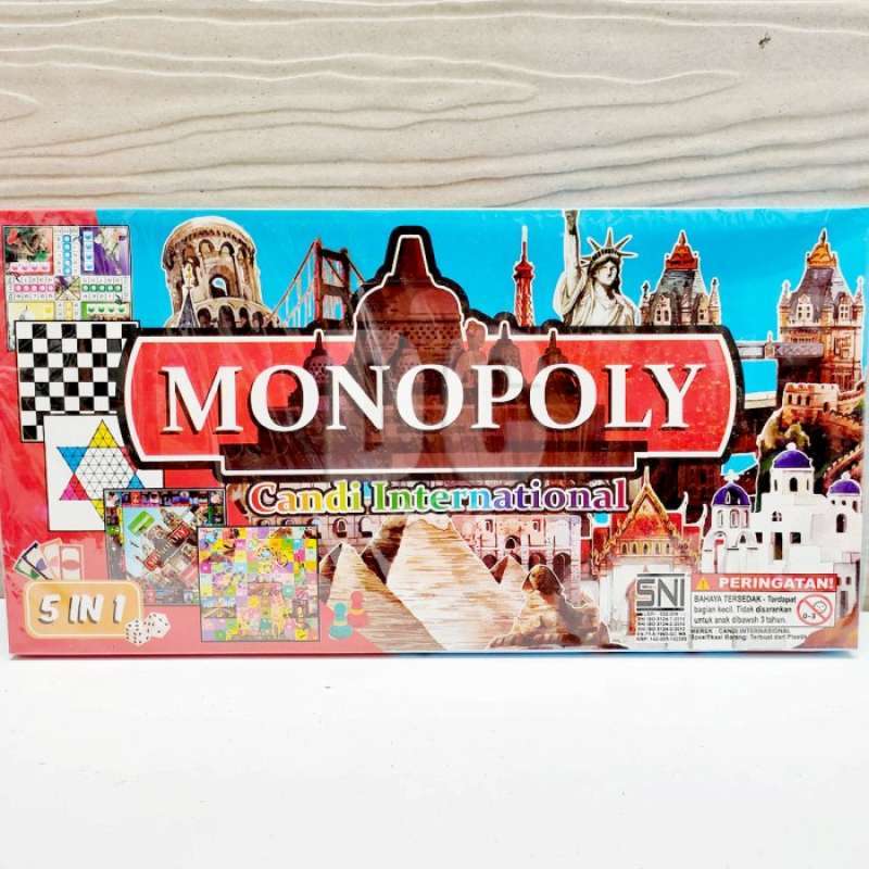 Promo Monopoly 5in1|5 Permainan Monopoli Halma Ludo Catur & Ular Tangga ...