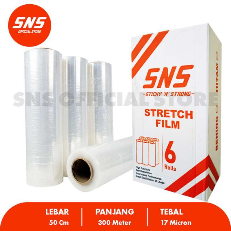 Jual Stretch Film / Plastik Wrapping 50 Cm X 17 Micron X 200 M - Bening ...