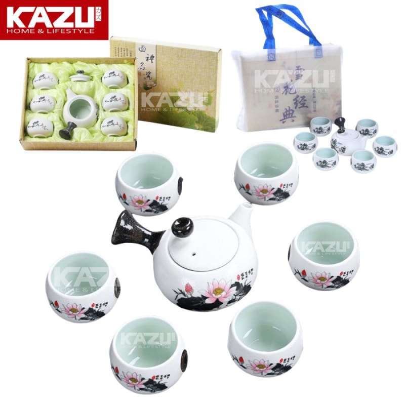Jual Chinese Teapot Set Ceramic C19 Classic 6cup Teko Teh Souvenir Gift ...
