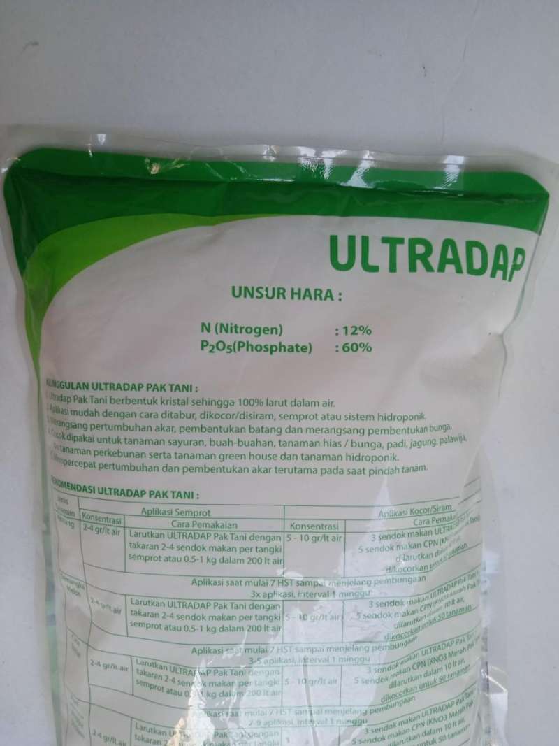 Jual Pupuk Ultradap / Map Pak Tani 1 Kg Kemasan Asli Pabrik Saprotan ...