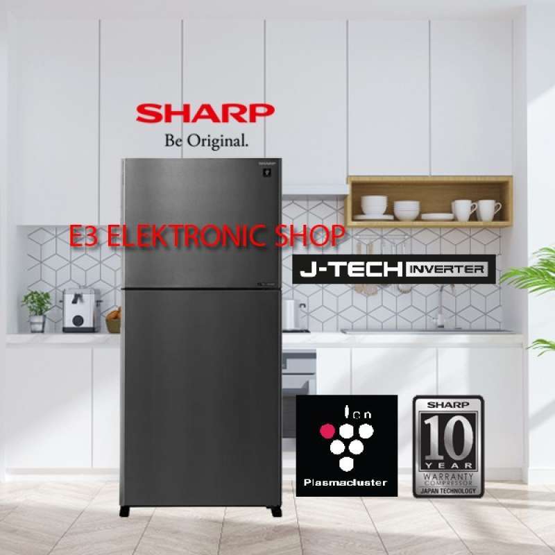 Promo Sharp Sj Ig962pm Sl Kulkas 2 Pintu J-tech Inverter 656 L Diskon ...