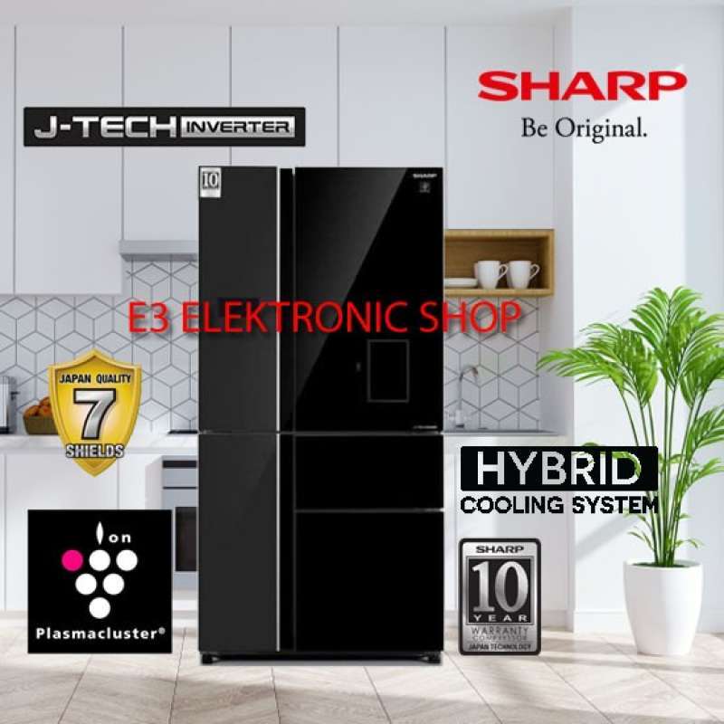 Promo Sharp Sj Ifx96pdg Bk Kulkas Multi Door 5 Pintu J Tech Inverter 780 L Diskon 23% Di Seller ...