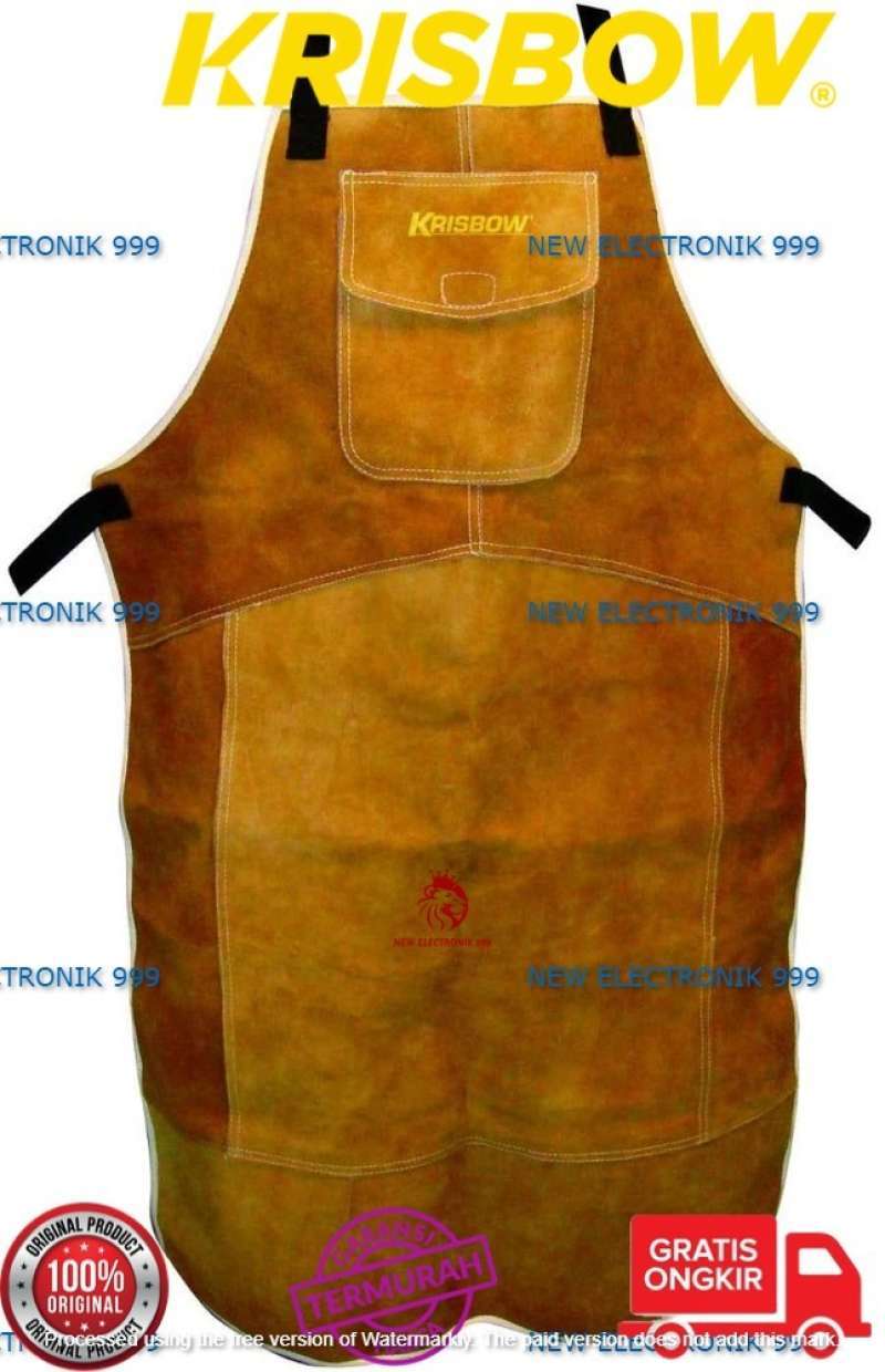 Promo Krisbow Apron Las Kulit Cokelat Kw1000480 Diskon 23% Di Seller ...