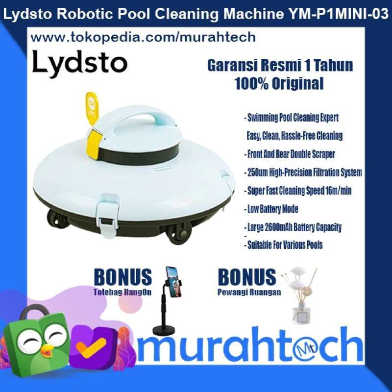 Promo Lydsto P1 Mini Robotic Pool Cleaner Robot Vacuum Swimming Kolam Renang Diskon 23% Di ...