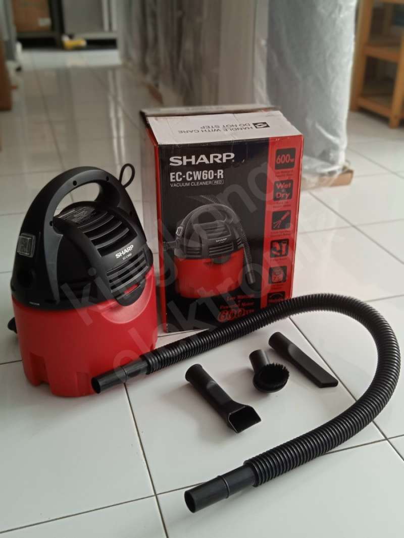 Promo Vacuum Cleaner Sharp Ec-cw60-r Wet And Dry Diskon 23% Di Seller ...