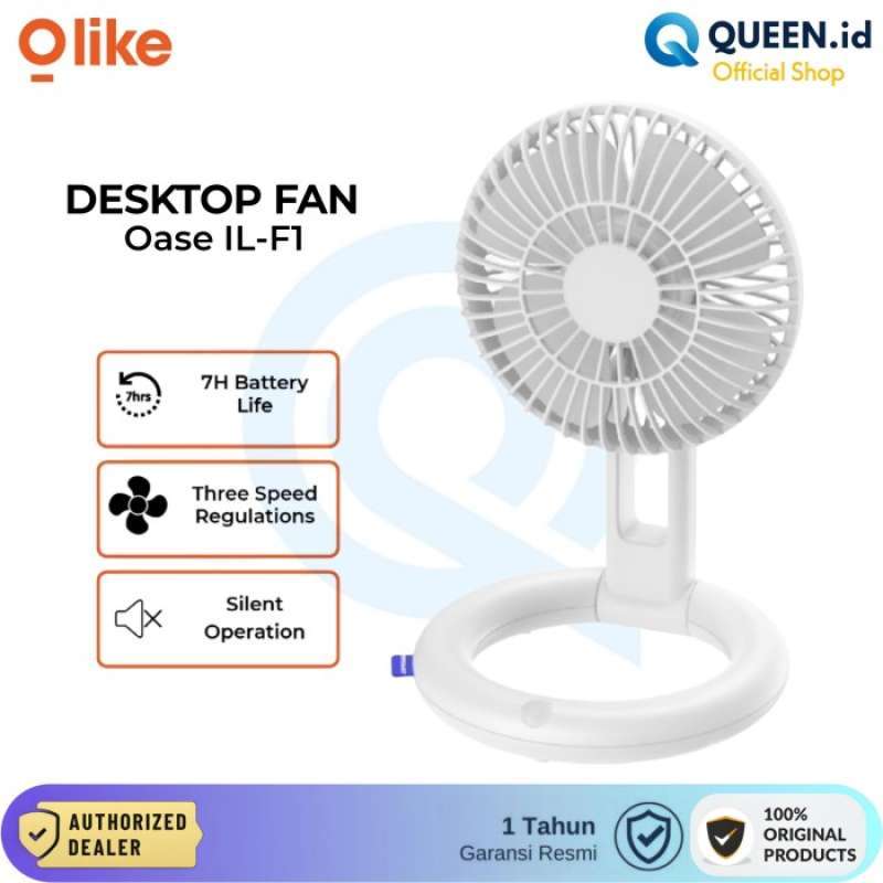 Promo Olike Oase Il-f1 Desktop Fan Kipas Angin Mini Portable 3 Speed ...